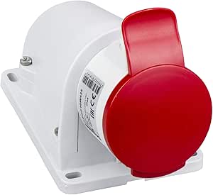 Schneider PKF16W435 1 CEE Prise Murale avec bornes à vis 16A 3p+N+E 380 ...