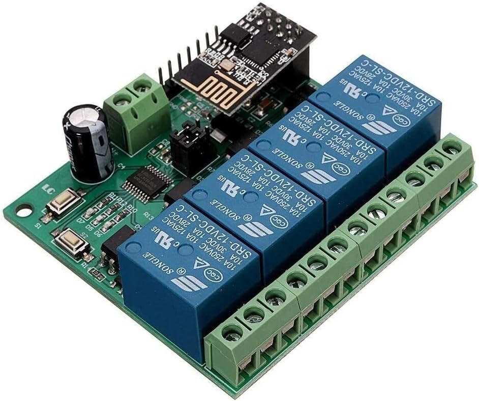 Amazon.com: Relay module Four Channel Wifi Relay Smart Home Phone APP ...