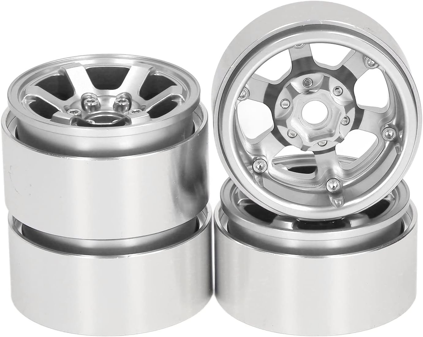 Amazon.com: Naroote RC Wheel Rim Hub, 4PCS Aluminum Alloy Reusable RC ...