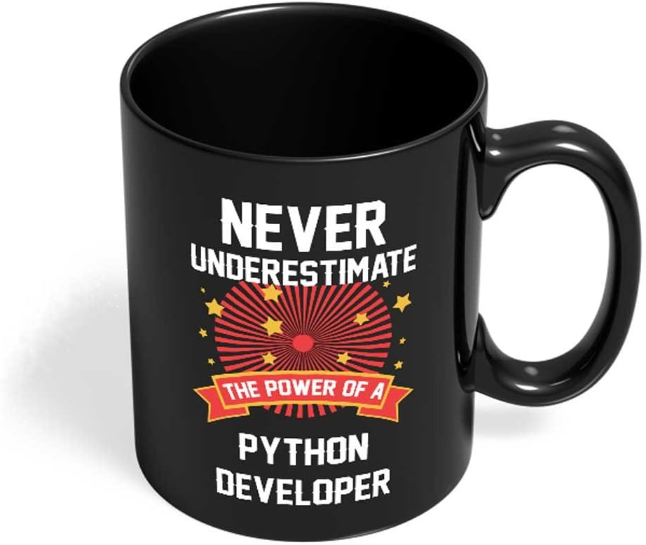 Amazon.com: PYTHON DEVELOPER Mugs | Funny Mug Never Underestimate ...