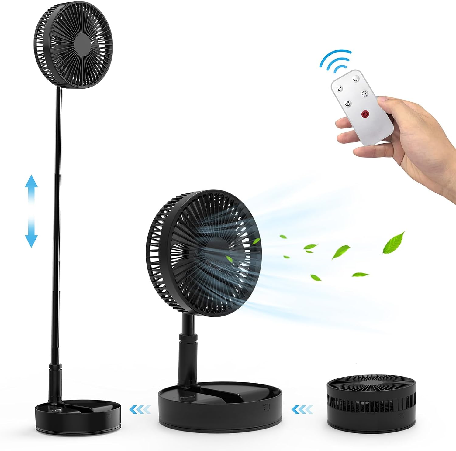 Amazon.com: CooCoCo Portable Fan for Travel, 7200mAh Battery Operated ...