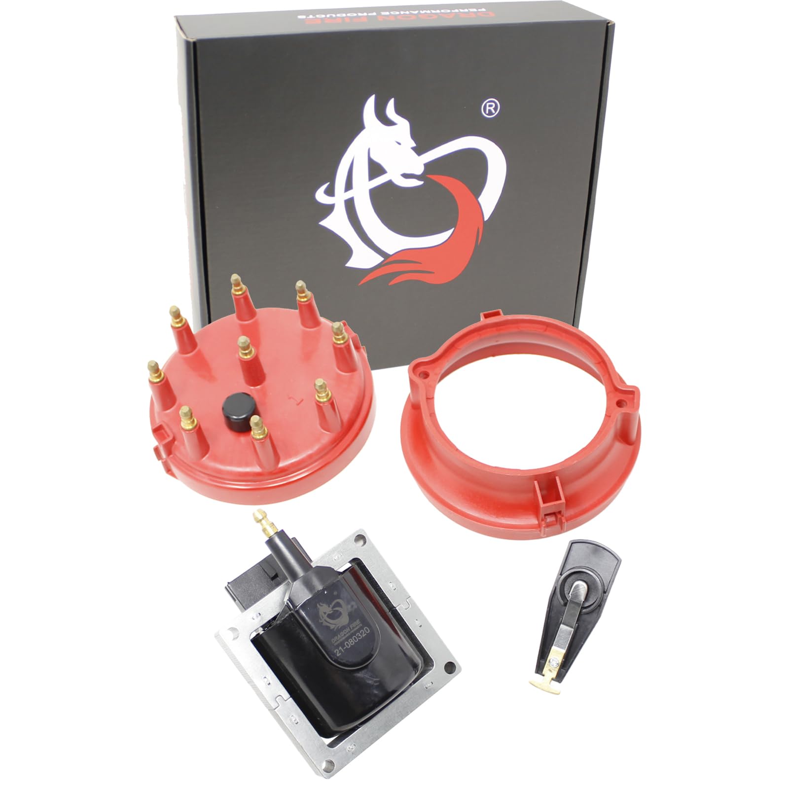 Ford 5.0L Distributor Cap Rotor Dragon Fire Performance Tune Up Kit ...