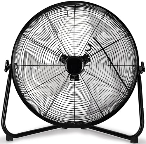 Amazon.com: Pelonis Fan 20 Inch Floor Fan | Heavy Duty All Metal High ...