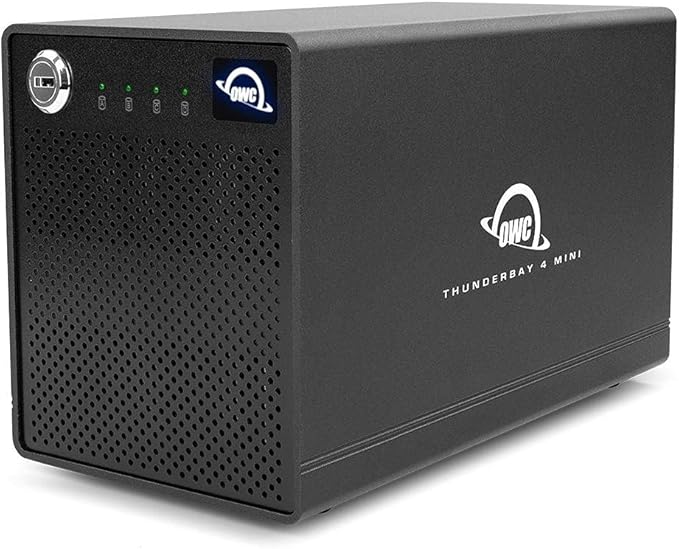 Amazon.com: OWC ThunderBay 4 Mini RAID 5 Edition 4-Bay External Drive w/ Thunderbolt3 Ports ...