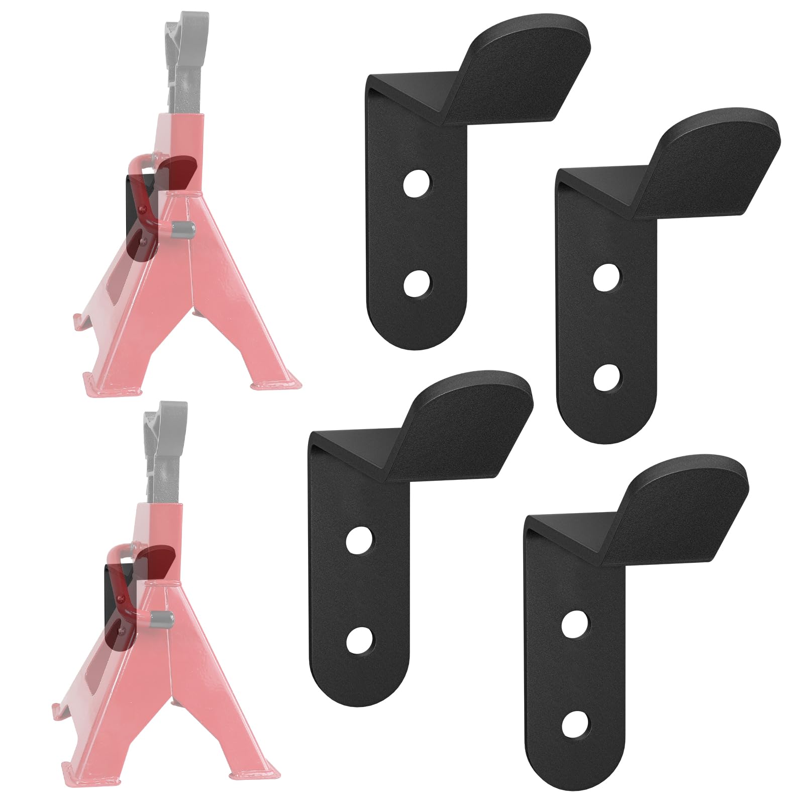 Demao Jack Stands Wall Mount Organizer, Heavy Duty Jack Stands Storge ...