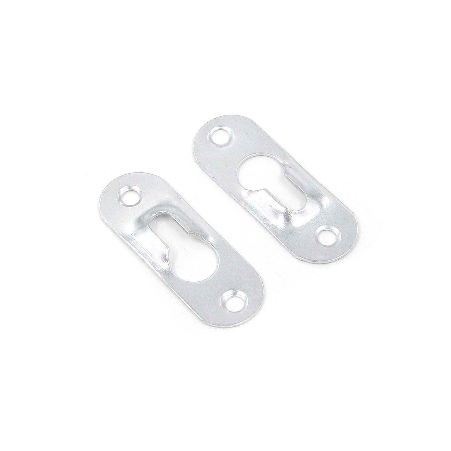 Geesatis 50 PCS Metal Keyhole Hanger Heavy Duty Keyhole Brackets Key ...