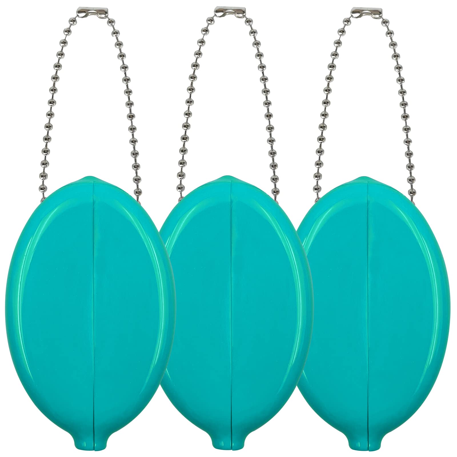 Amazon.com: DEEZOMO 3 Pieces Rubber Coin Purse, 2 x 3 Inches Oval ...