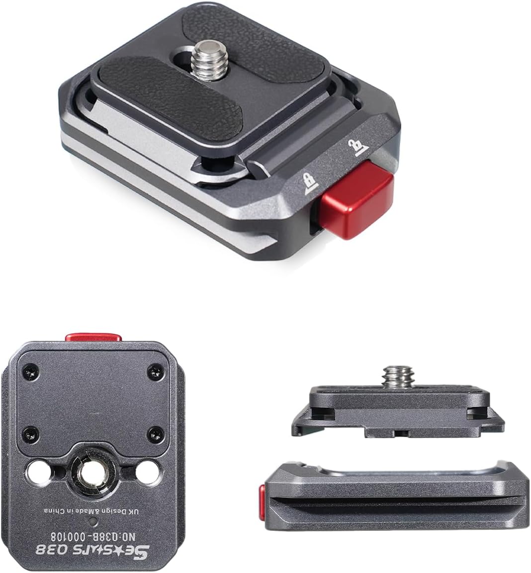 Amazon.com : IFOOTAGE Camera Quick Release Plate Q38, Quick Release System QR Plate Camera ...