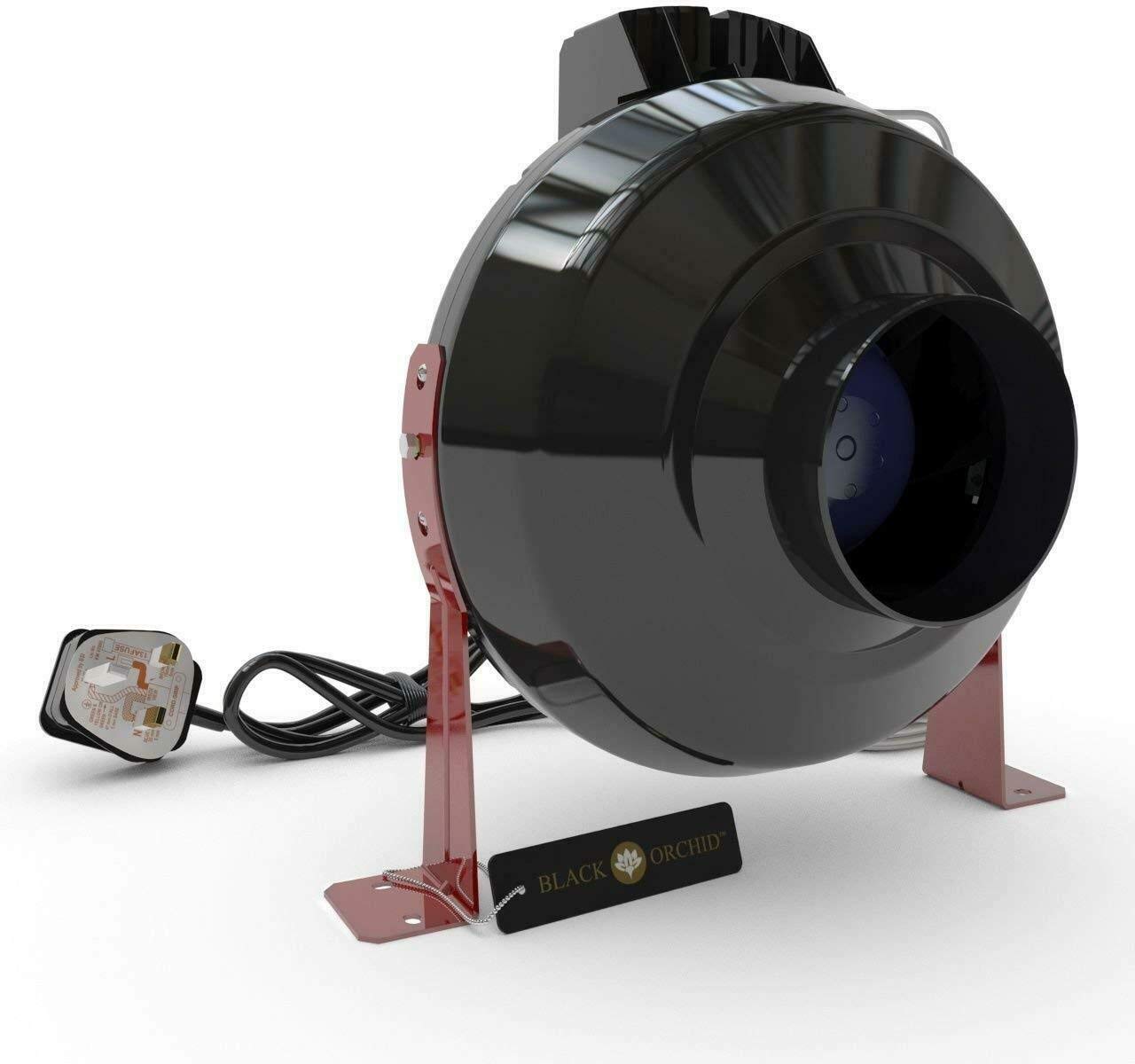 Buy 150mm Black Orchid Inlet Centrifugal Extractor Fan Blower Silent ...