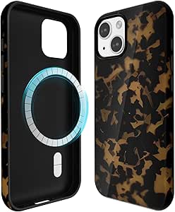 Amazon.com: Svanove for iPhone 14 Plus/ 15 Plus Case Tortoise Shell, Compatible with Magsafe ...