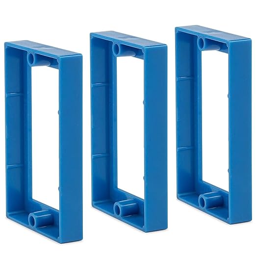 3-Pack 1/2" Single Gang Receptacle Outlet Box Extenders - Electrical ...
