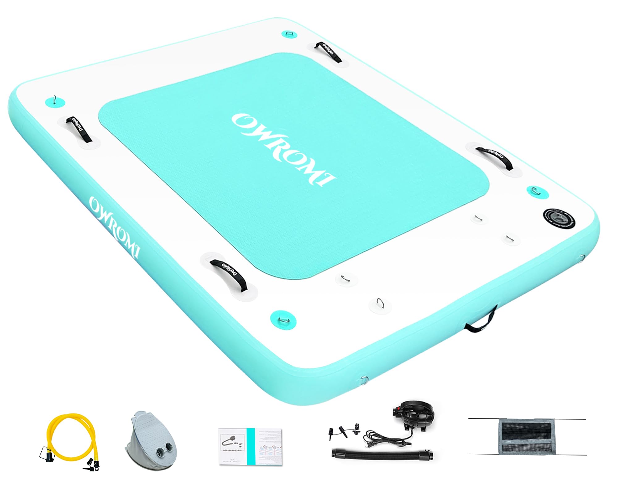 Inflatable Floating Dock Air Platform, 6/8/10ft Air Dock Platform ...