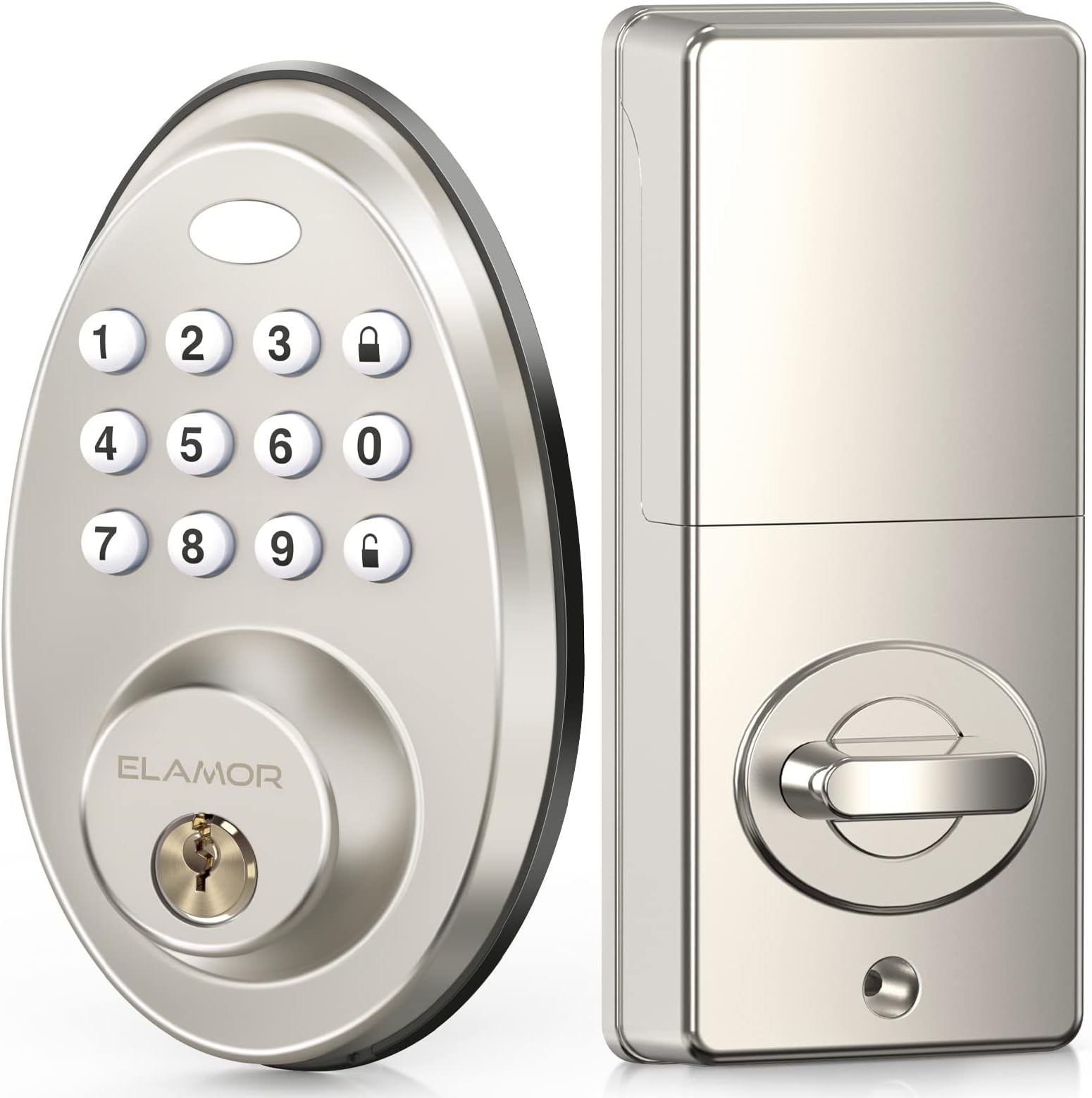 Amazon.com: Brinks Electronic Keypad Door Lock, High-Security Keyless ...