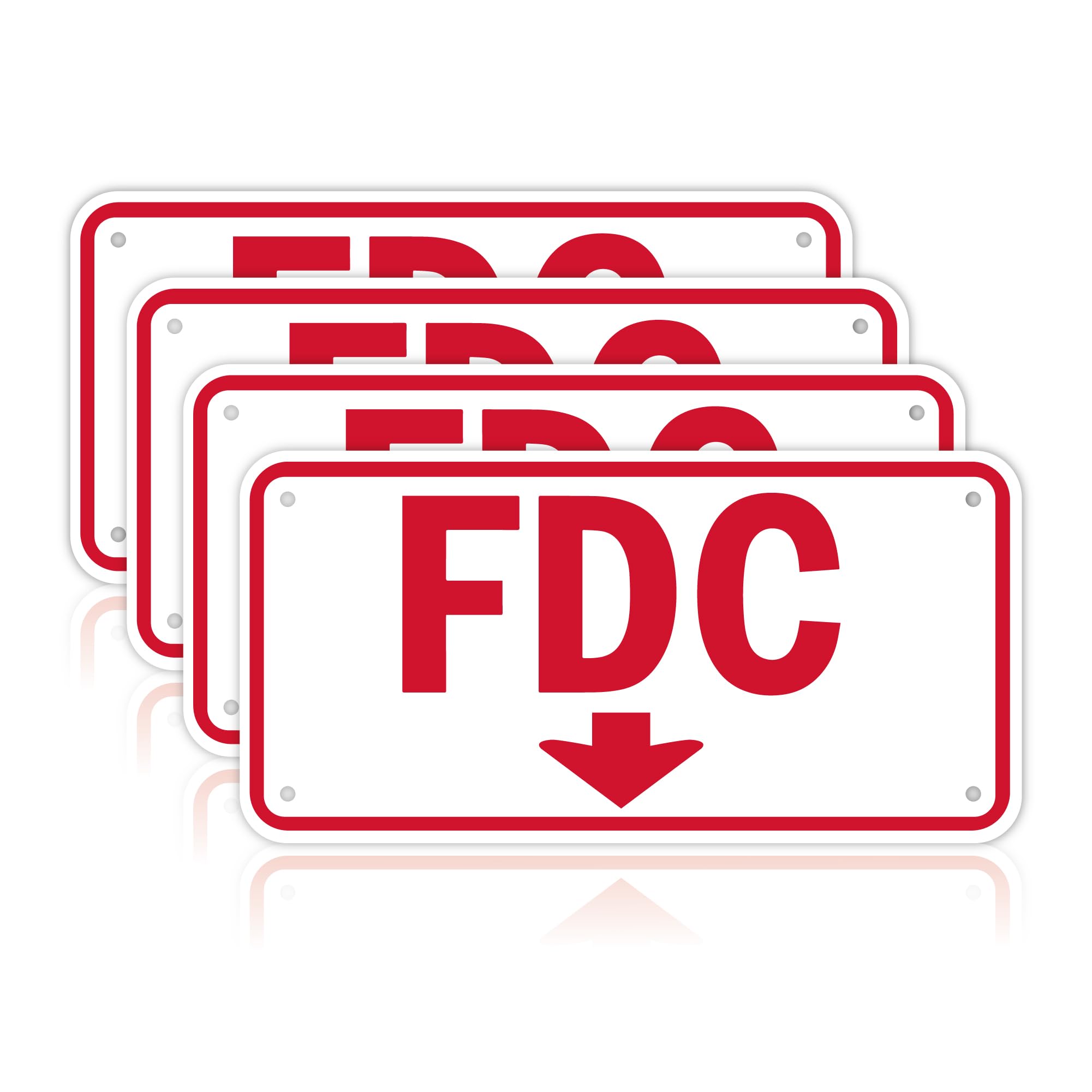 FDC Sign 12" x 6", 3M Engineer Grade Reflective Aluminum, Fire ...