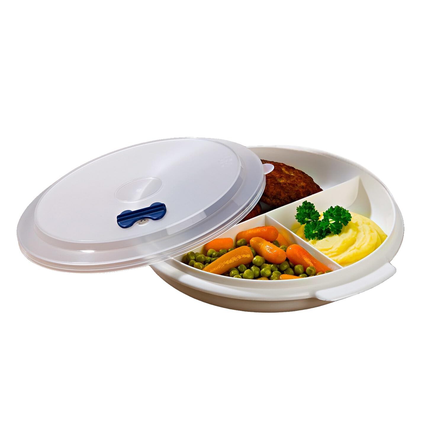 3 PAGEN® Microwave Plate with 3 Compartments and Lid - Gentle Heating ...