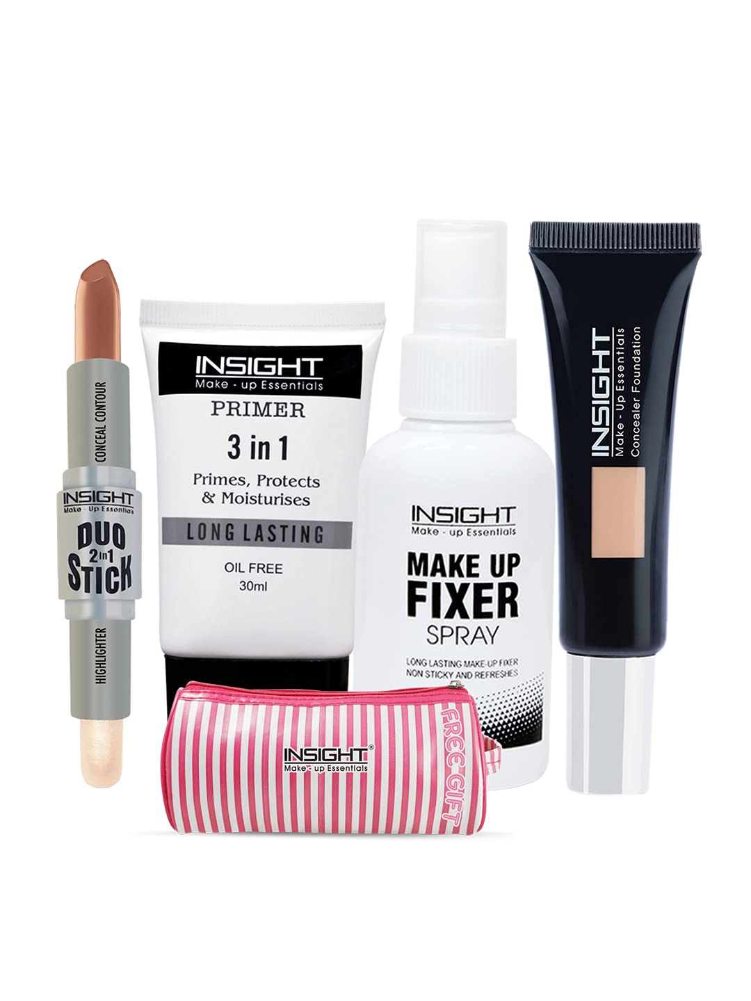 Buy INSIGHT Cosmetics Combo of Primer Fixer Contour Stick and Concealer ...
