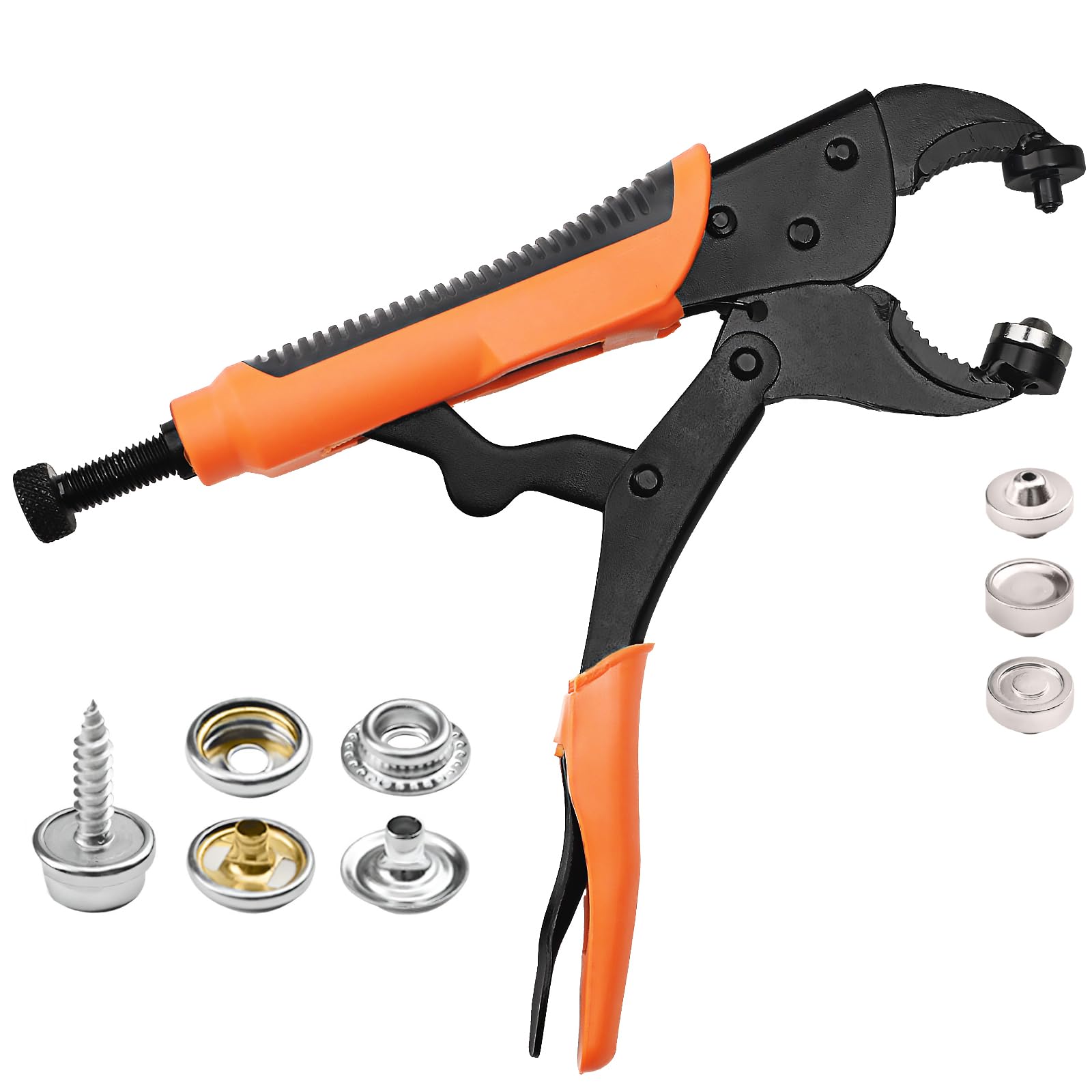 Amazon.com: Heavy Duty Snap Button Kit - Snap Fastener Kit Tool with 30 ...