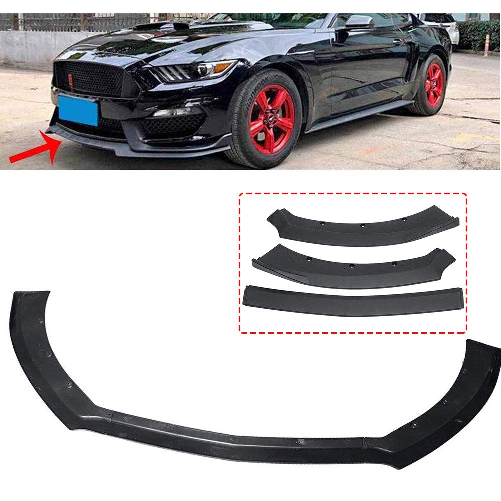 Buy Car Front Bumper Splitter Lip For Ford Mustang 2015 2016 2017, ABS ...