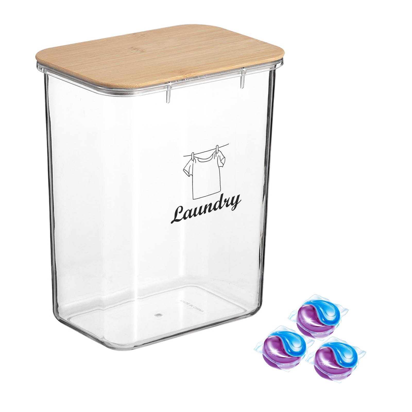 Amazon.com: Xbopetda Laundry Pods Container, Plastic Laundry Containers ...