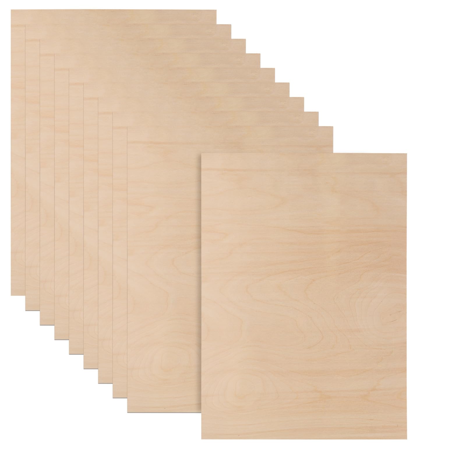 Amazon.com: 10Pcs 16 x 12 x 1/8 Inch Baltic Birch Plywood Sheets 3mm ...