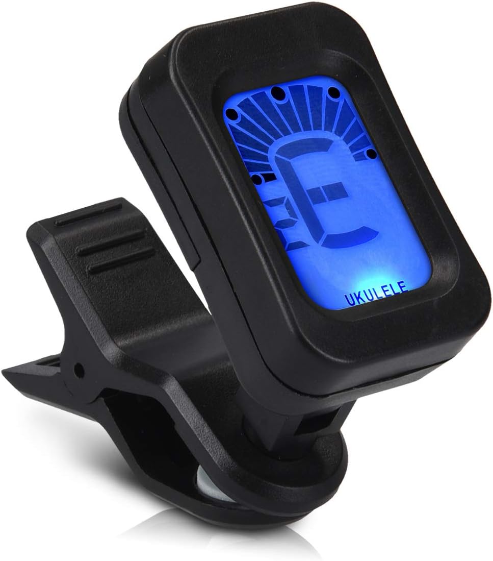 kwmobile Clip On Guitar Tuner - Battery Powered Digital Tuner for ...