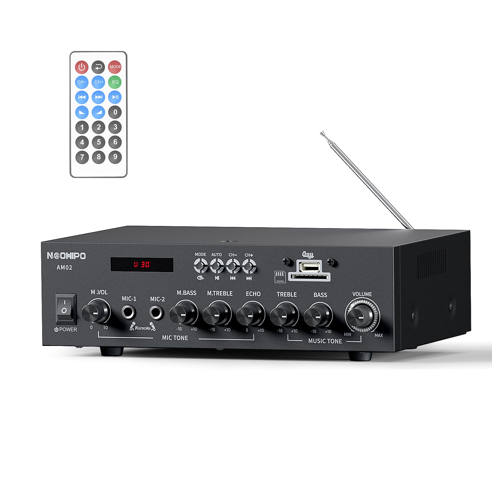 Stereo Receiver & Amplifier for Home Speaker, Bluetooth Amplifier ...