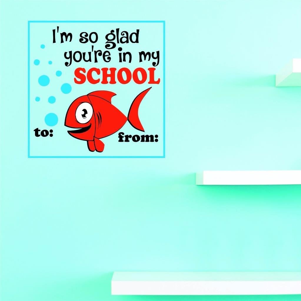 Amazon.com: Decals - I'm So Glad You're in My School Wall Art Size 12 ...