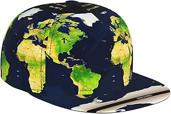 World Map Print Baseball Cap – Classic Hat for Men and Women, Perfect ...