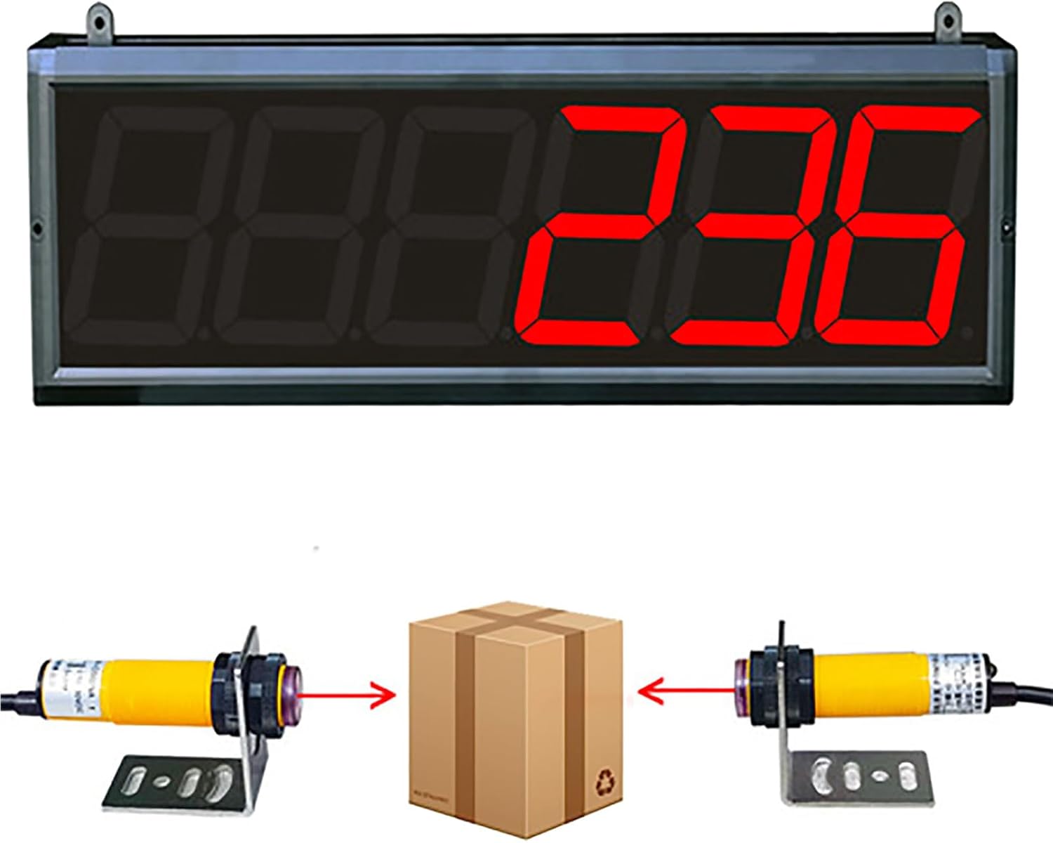 Amazon.co.jp: Dual Probe Automatic Digital Counter, LED Electronic ...