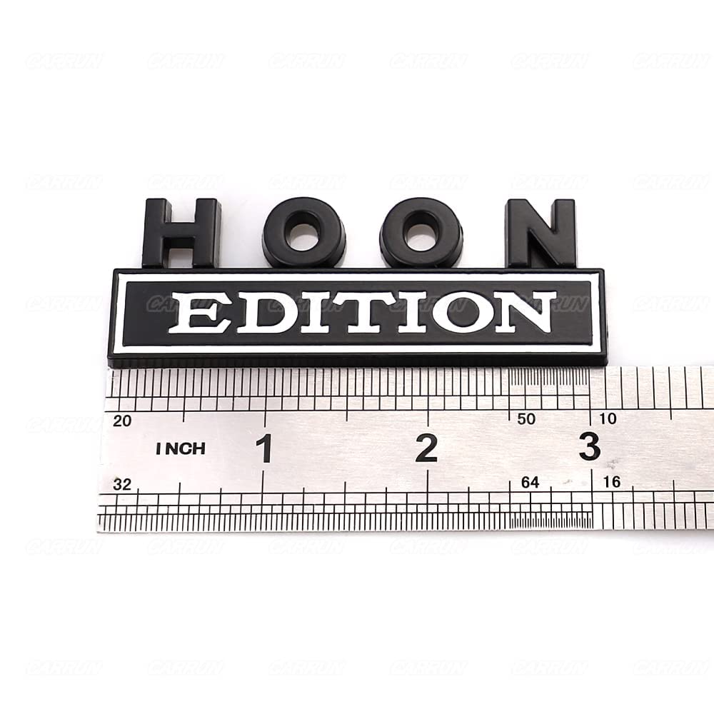 Snapklik.com : 2 Pcs Hoon Edition Emblem Car Side Rear Front Hood Trunk ...