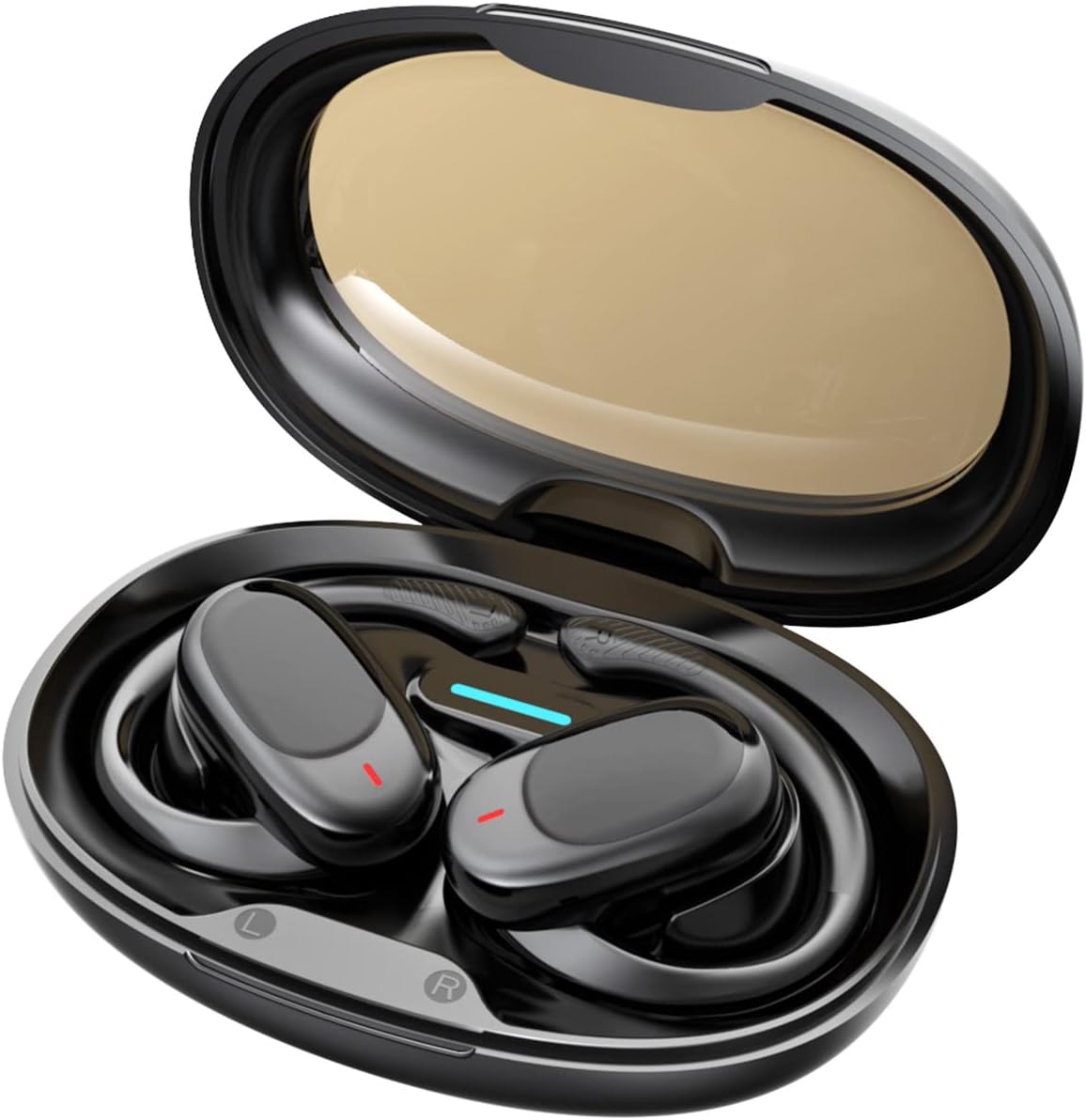 Amazon.com: Micool Open Ear Headphones Bluetooth 5.3, Open Ear Earbuds ...