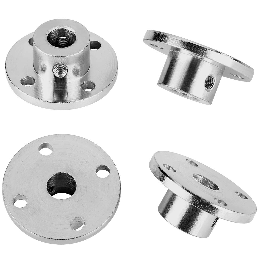 Snapklik.com : 4 Pack 8mm Flange Coupling Connector, Rigid Guide Steel ...