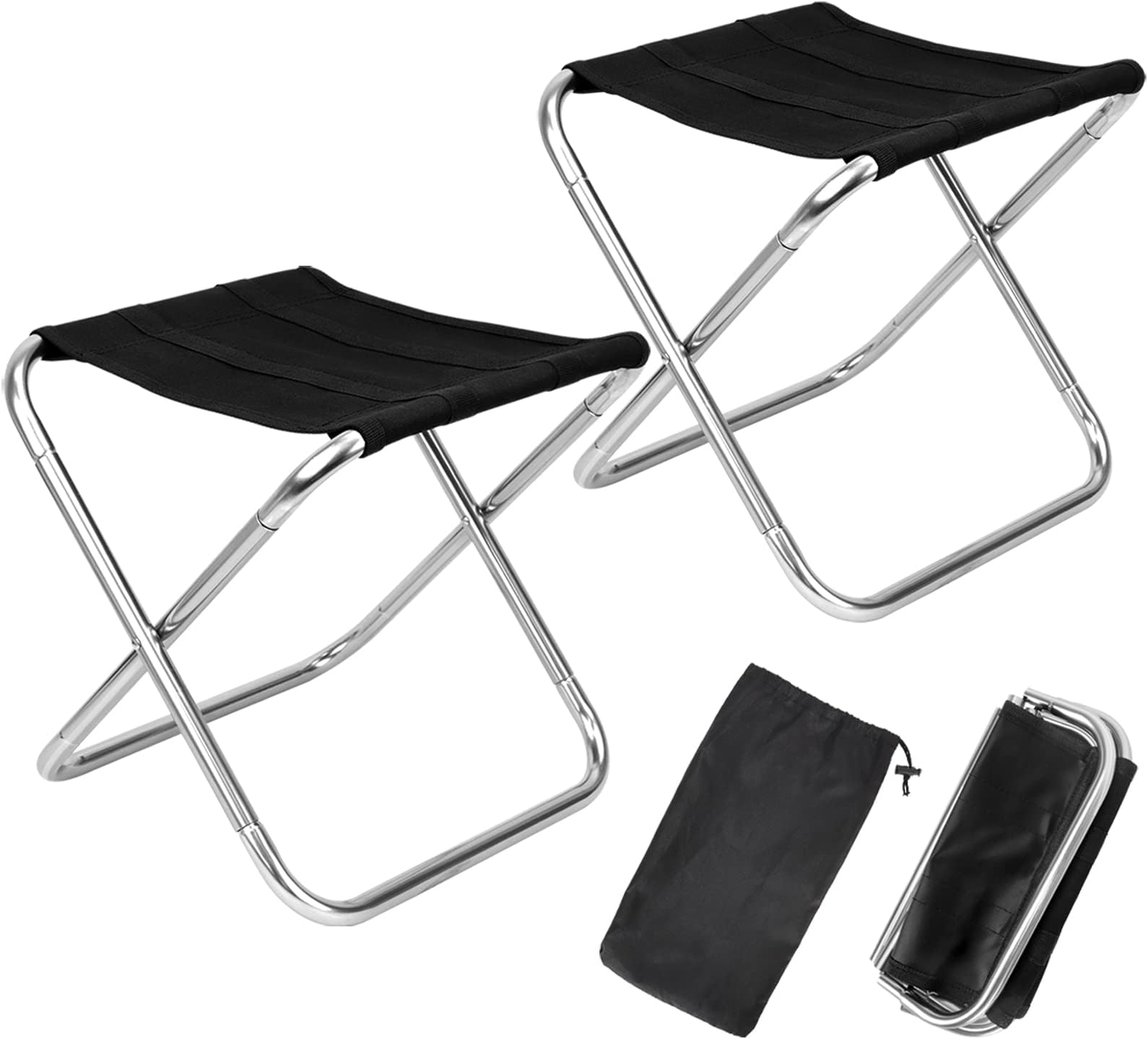 Amazon.com : Qesonoo Mini Portable Folding Stool, Camping Fishing Stool ...