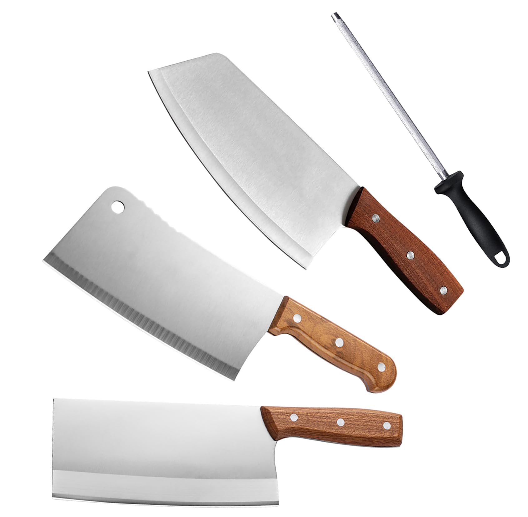 Buy pepplo Chef Knives with Ergonomic Triple Rivet Handle High Carbon ...