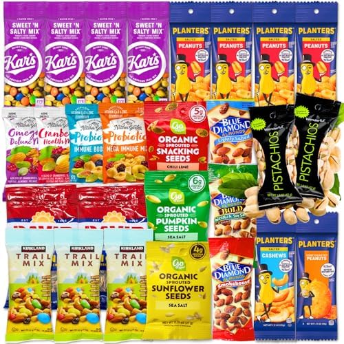 Amazon.com: Healthy Snacks Trail Mix Variety Pack - Nut, Seed, Fruit ...