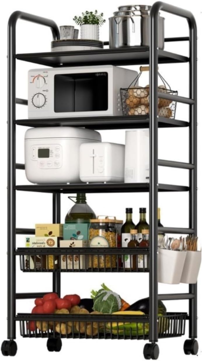 Amazon.com - KYUSAR Microwave Oven Rack Microwave Stand 5 Tier ...
