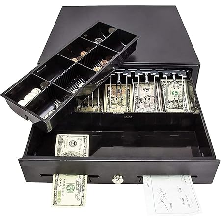 JD9 Smart Cash Drawer Metal, for Point of Sale (POS) System, 5 cash/5 ...
