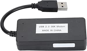 Amazon.com: External Hardware, USB 56K External Dial Up Fax, Data Modem ...