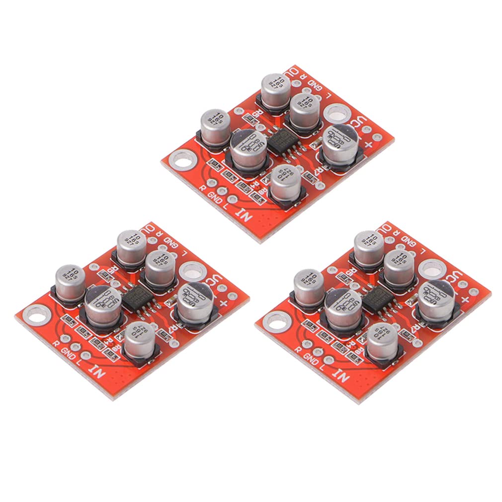 HiLetgo 3pcs AD828 Stereo Preamplifier Board Preamp Power Amplifier ...