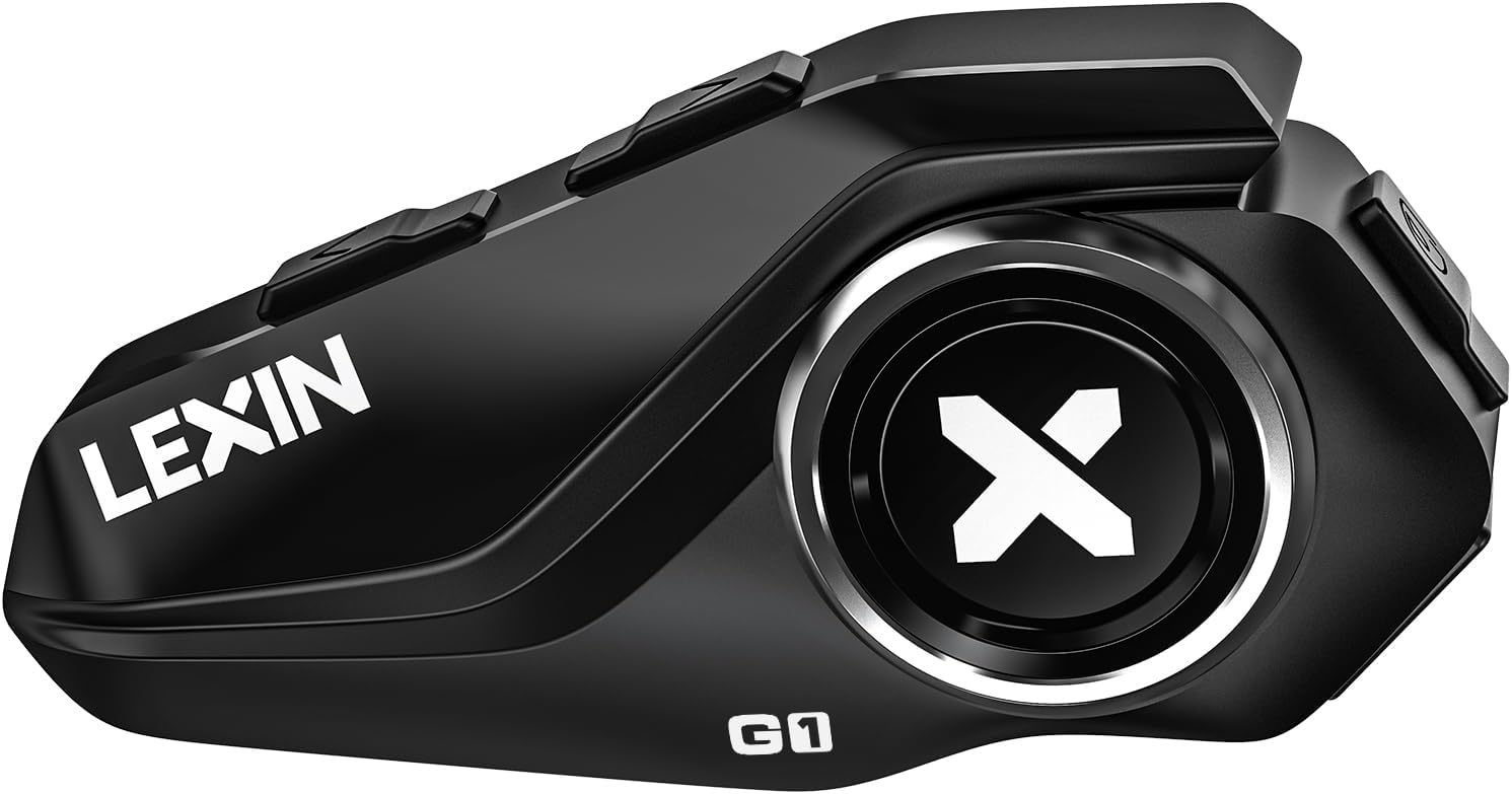 Amazon.com: LEXIN G1 Motorcycle Bluetooth Headset, Helmet Speakers with ...