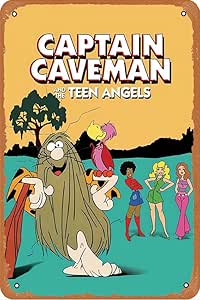 Amazon.com: Captain Caveman and the Teen Angels 12x8 inch vintage metal ...