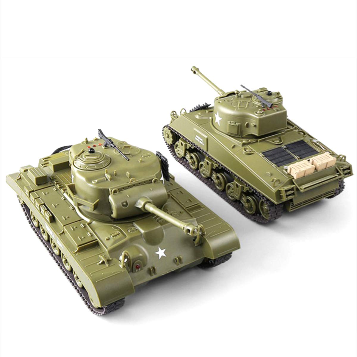 Xiaokeke Rc Battle Tank Infrared Tanks With Led Indicators Rotating ...