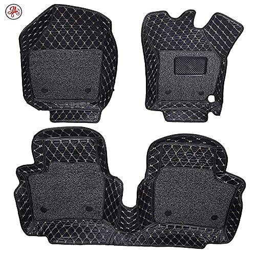 Jeet Enterprises 7D Car Floor Mats for New Brezza 2022 Onwards : Amazon ...