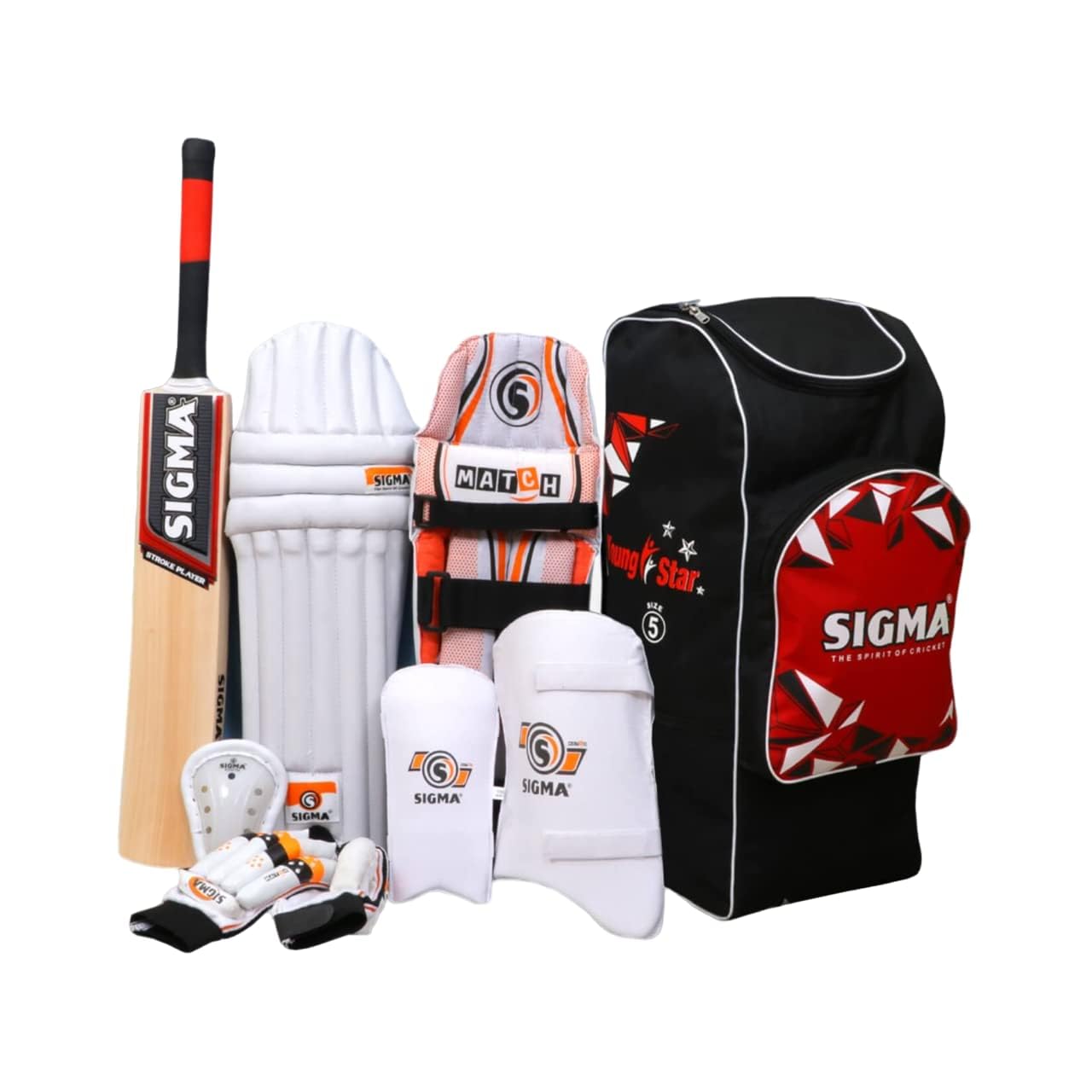 Buy SIGMA Young Star Complete Cricket Set, Multicoloured (Full Size ...