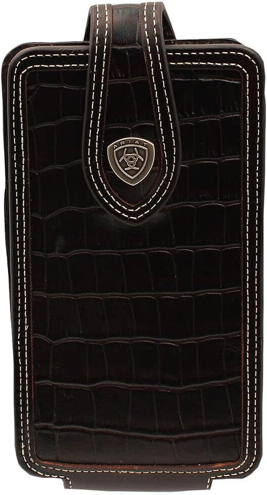 Amazon.com: ARIAT Unisex Adult Basket Weave Cellphone Case, Brown, One ...