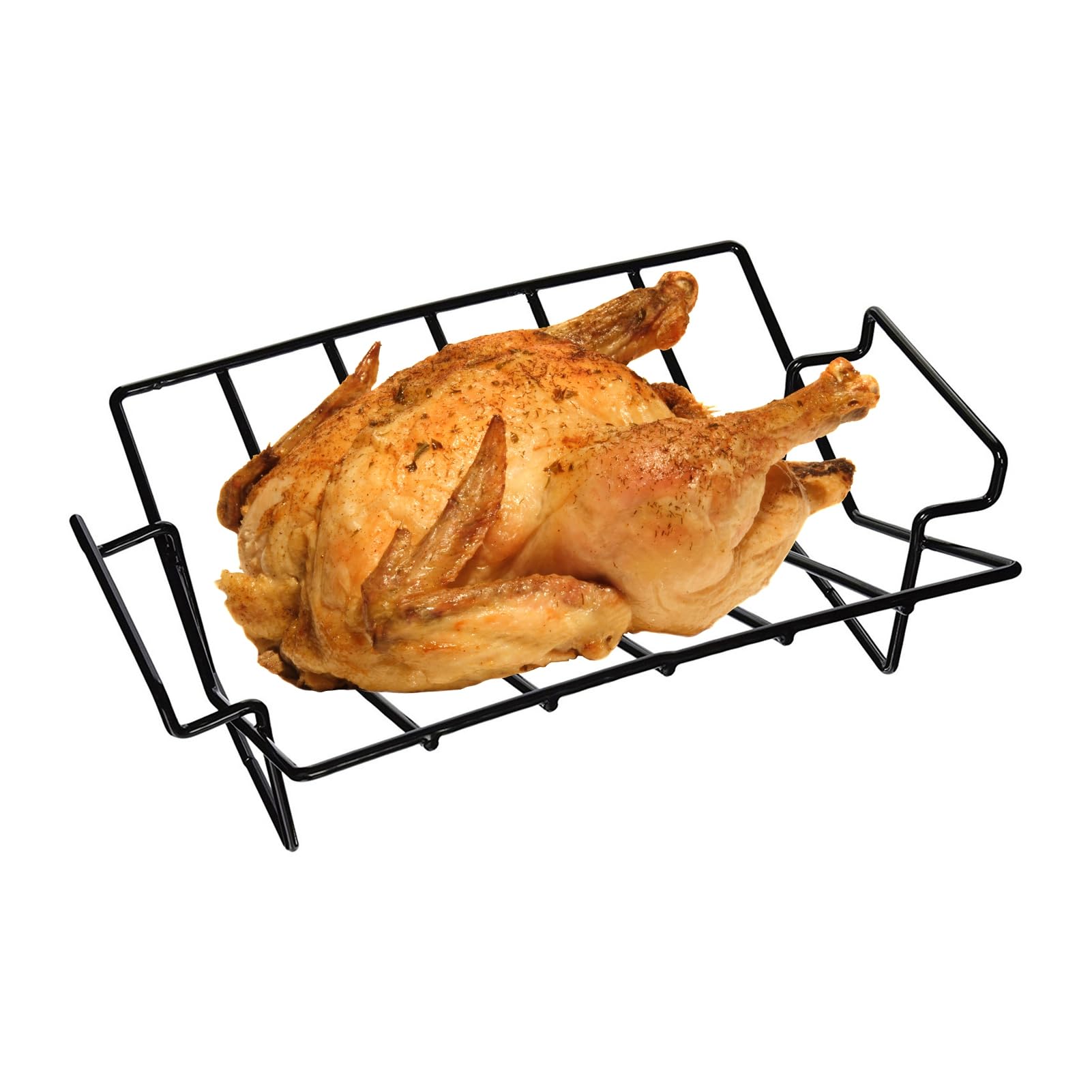 Amazon.com: Large Turkey Roasting Rack Family-sized Roast Grill Rack ...