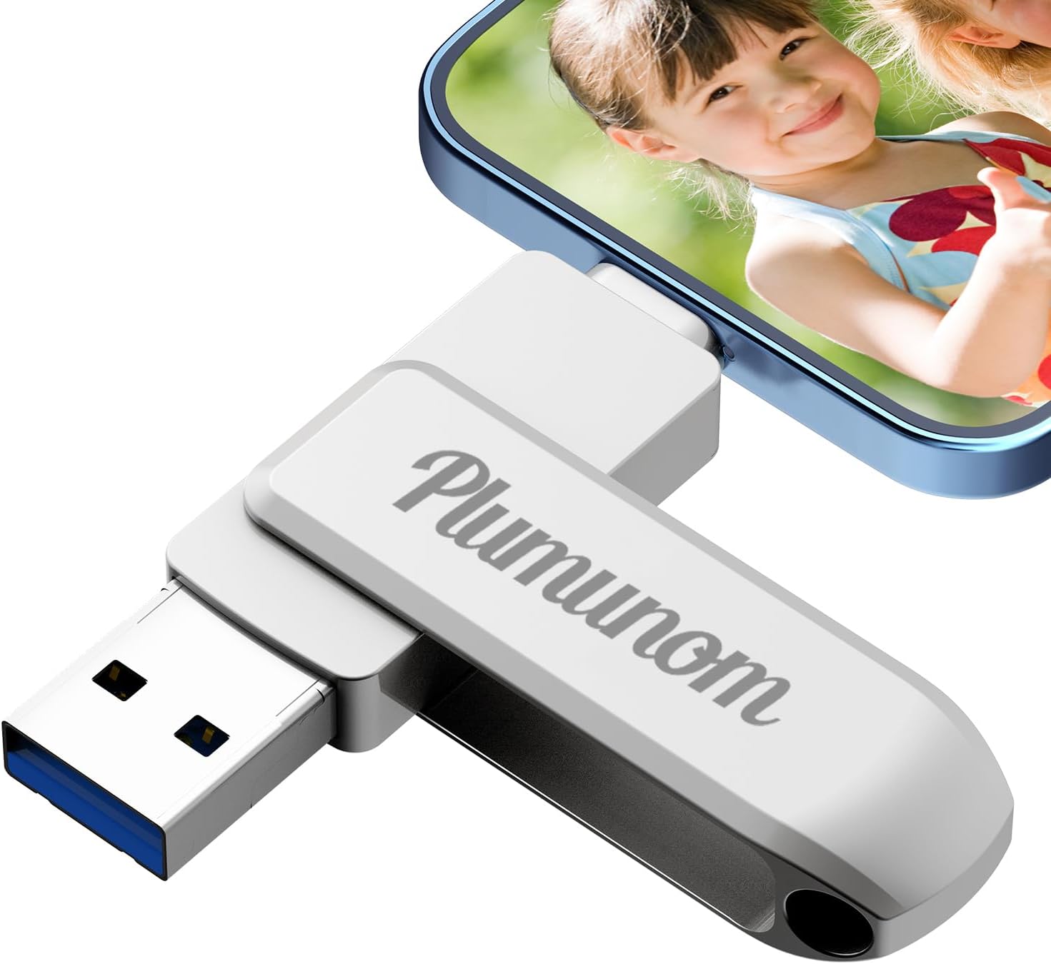 Amazon.com: Plumunom Flash Drive for iPhone External Storage 128GB,i ...