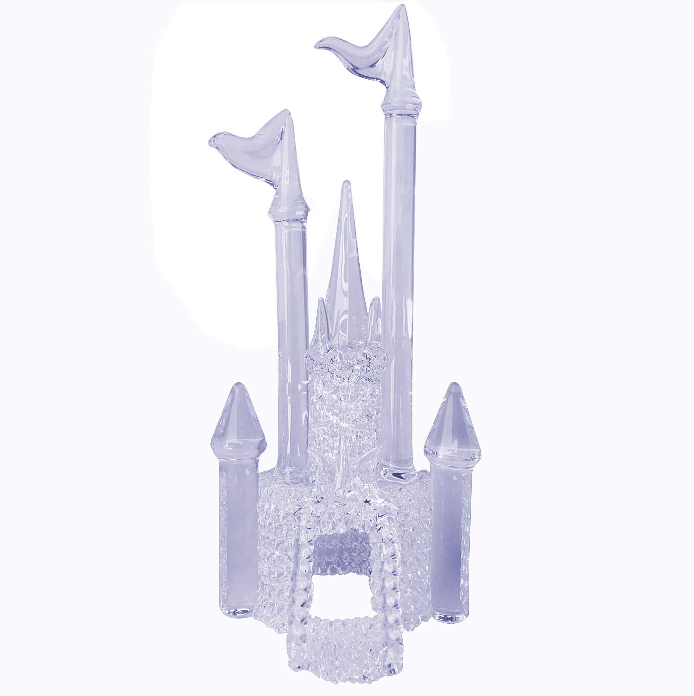 Glass Cinderella Castle Cake Topper Blown Glass Castle Wedding Cake