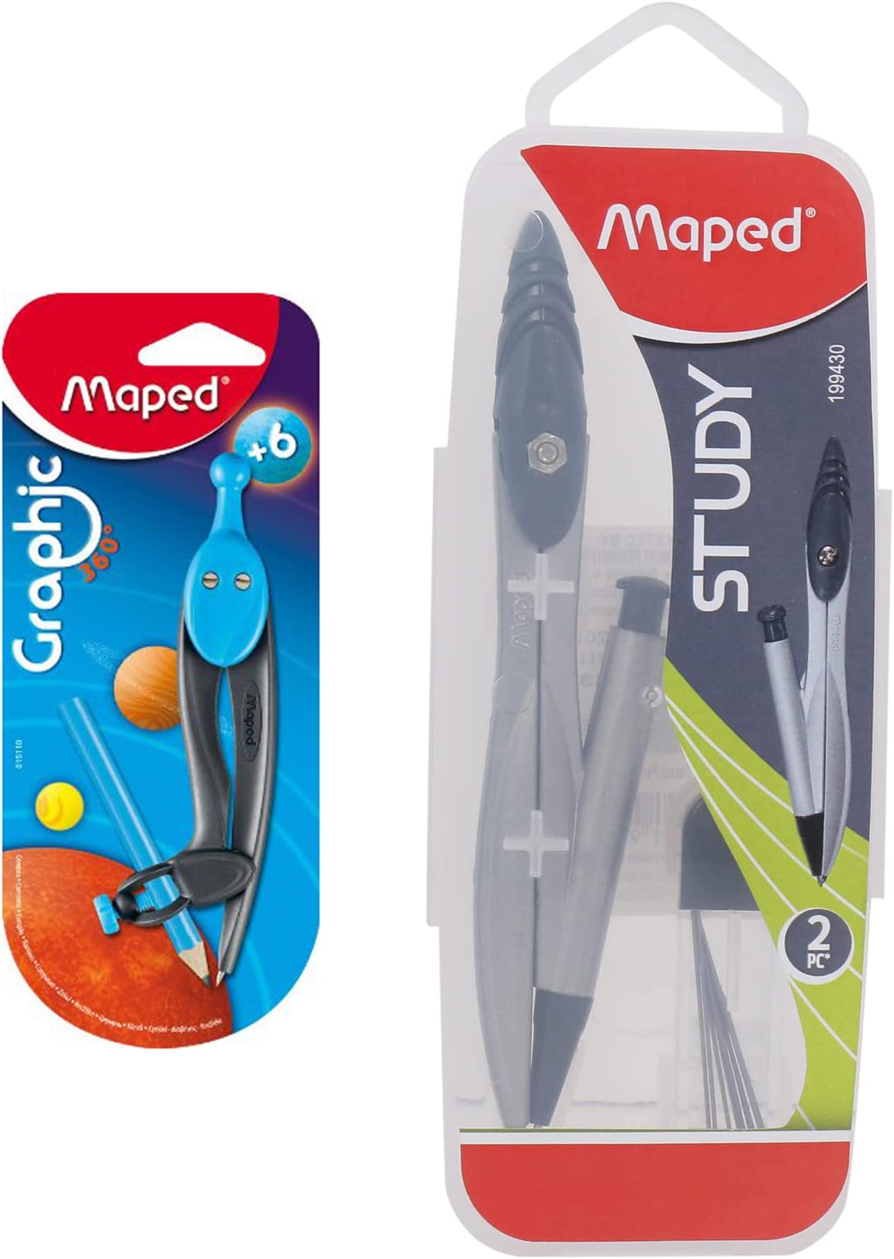 Maped Graphic 360° - with Universal Holder Compass And Pencil (Color ...