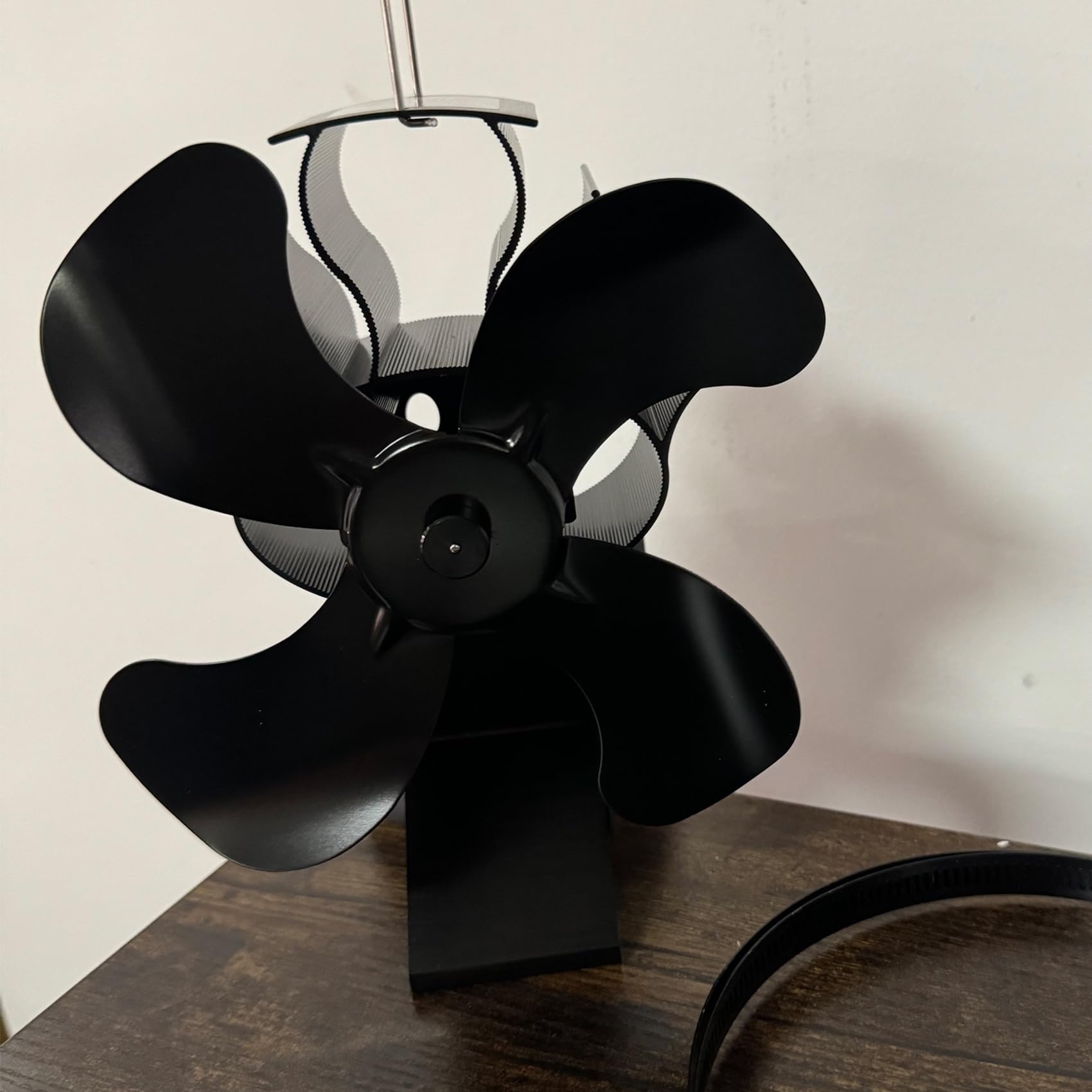 Snapklik.com : TCFUNDY Wood Stove Fan Heat Powered, Pipe Fireplace Fan ...